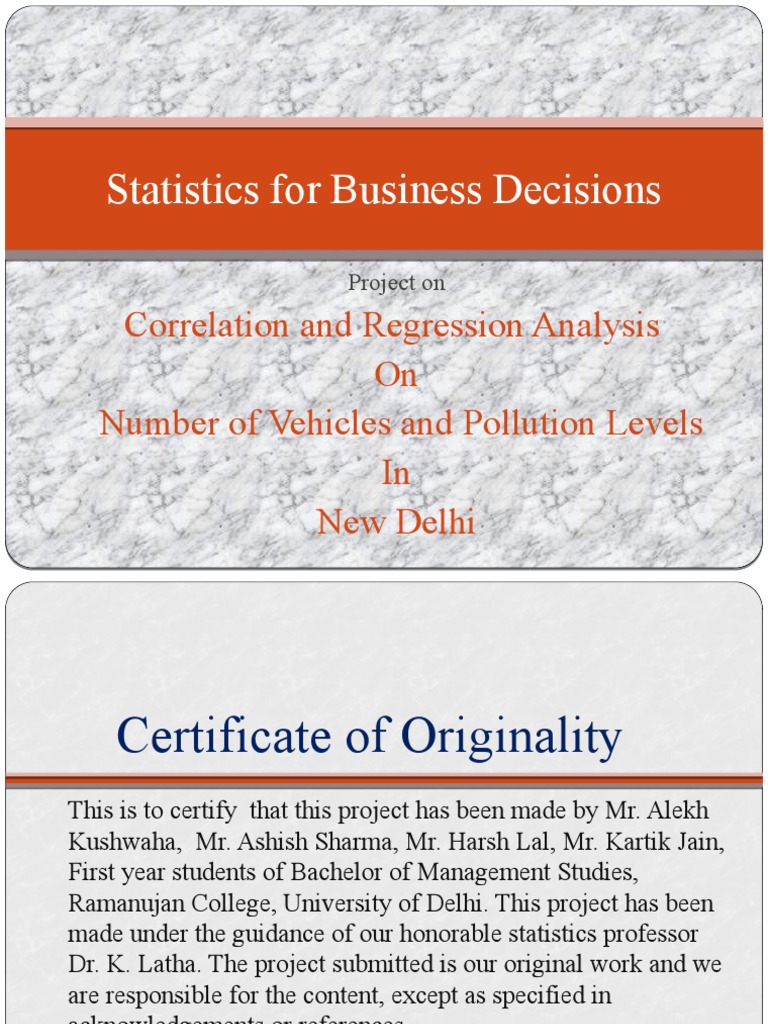 Statistics Project | PDF | Air Pollution | Multivariate Statistics