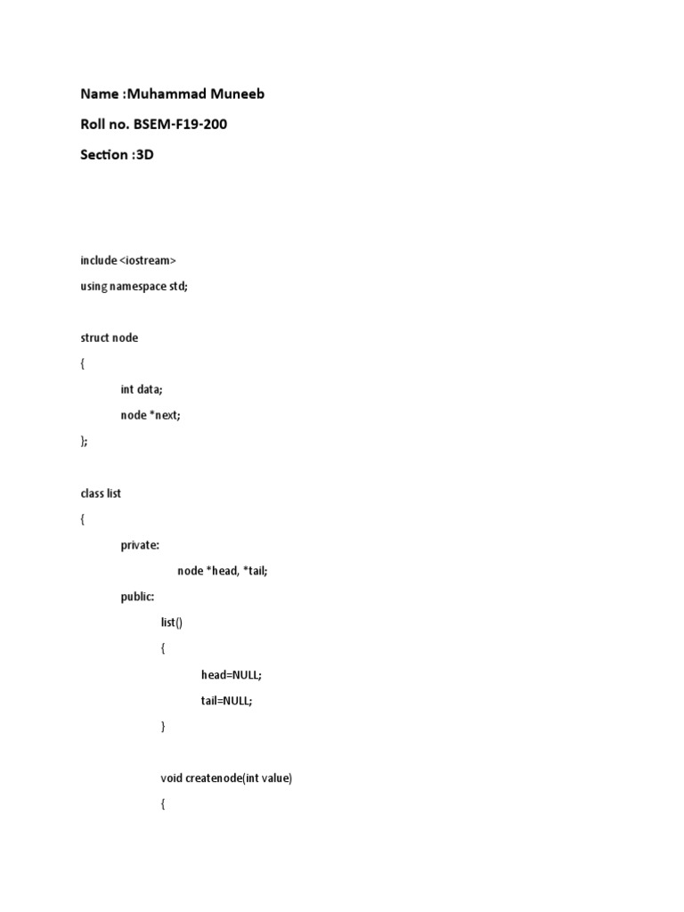 Muhammad Muneeb (Bsem-F19-200) | PDF | Computer Programming | Programming Paradigms