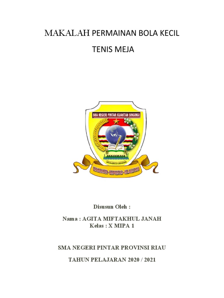 MAKALAH Tenis Meja | PDF