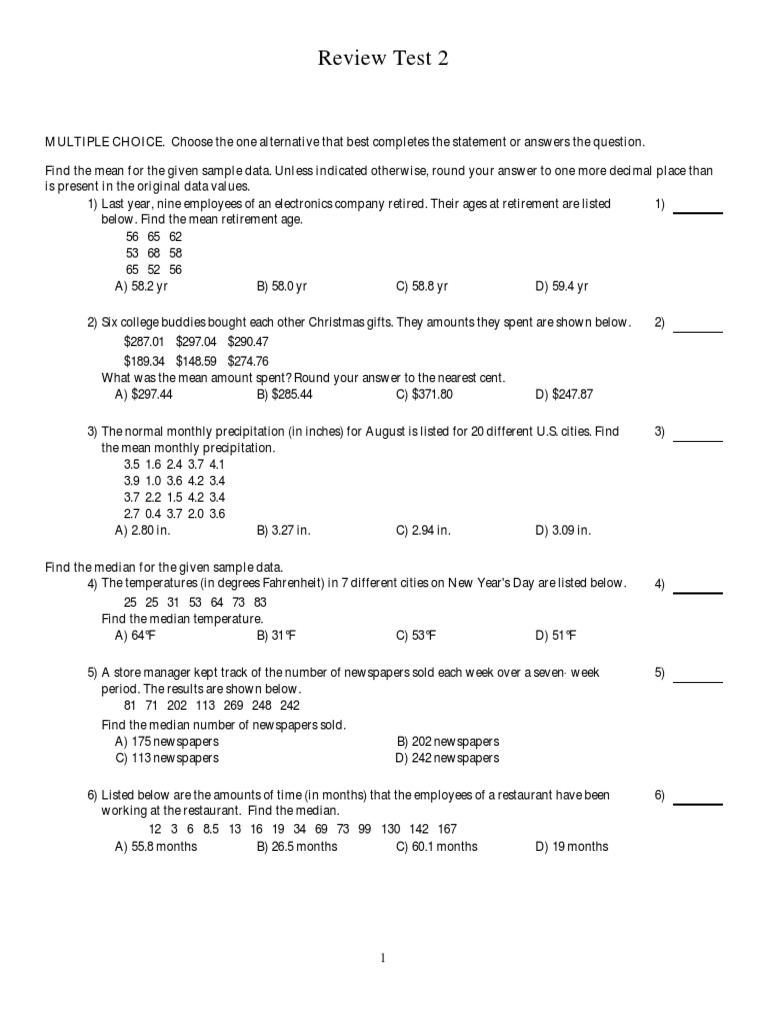 review-test-2-calculating-statistical-measures-for-various-data-sets