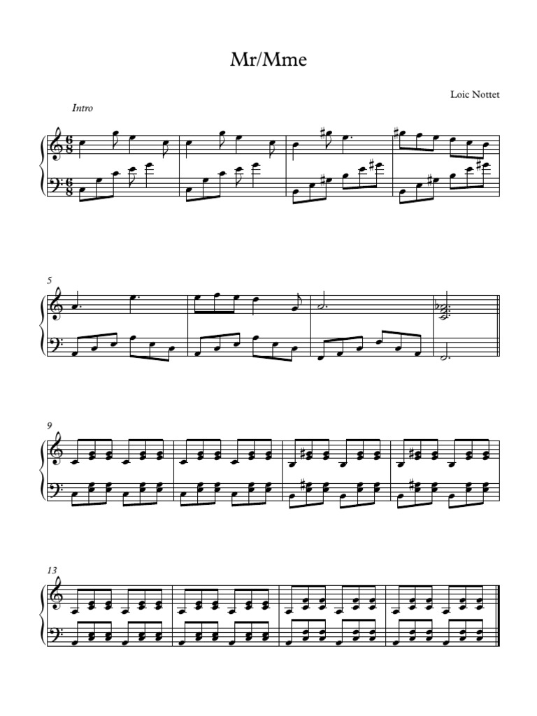 MR Mme - Loice Nottet (C Simple) | PDF