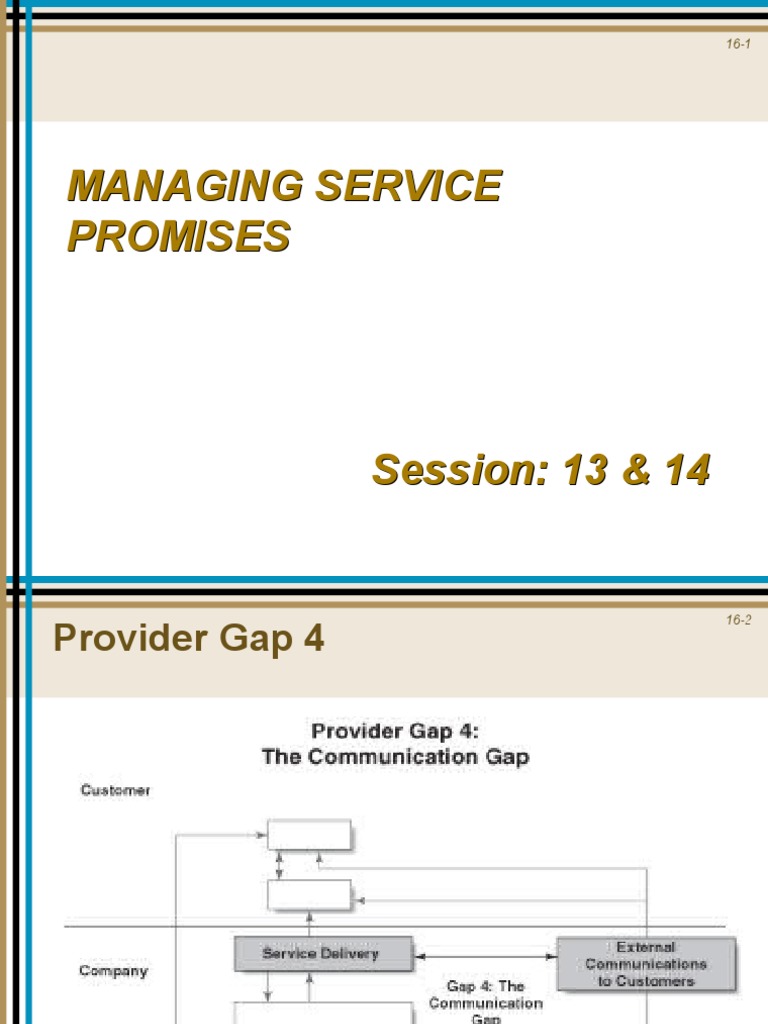 Managing Service Promises | PDF | Sales | Marketing