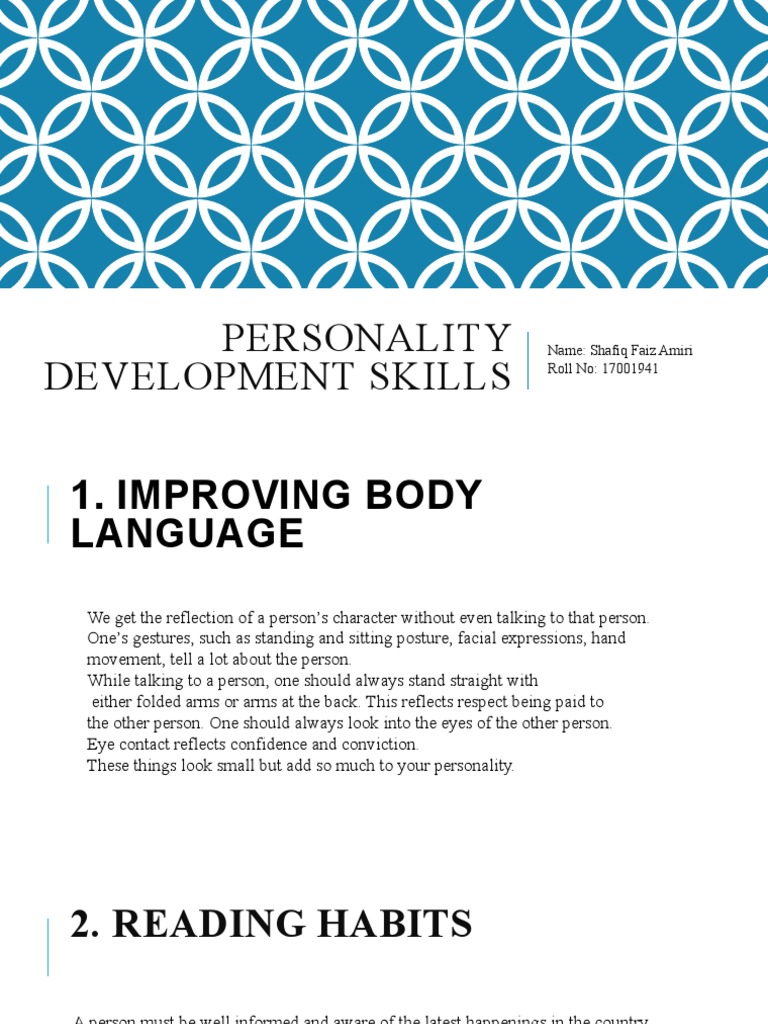 Personality Development Skills | PDF | Public Speaking | Clothing