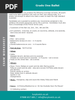 RAD Grade 4-5 Ballet Syllabus | PDF