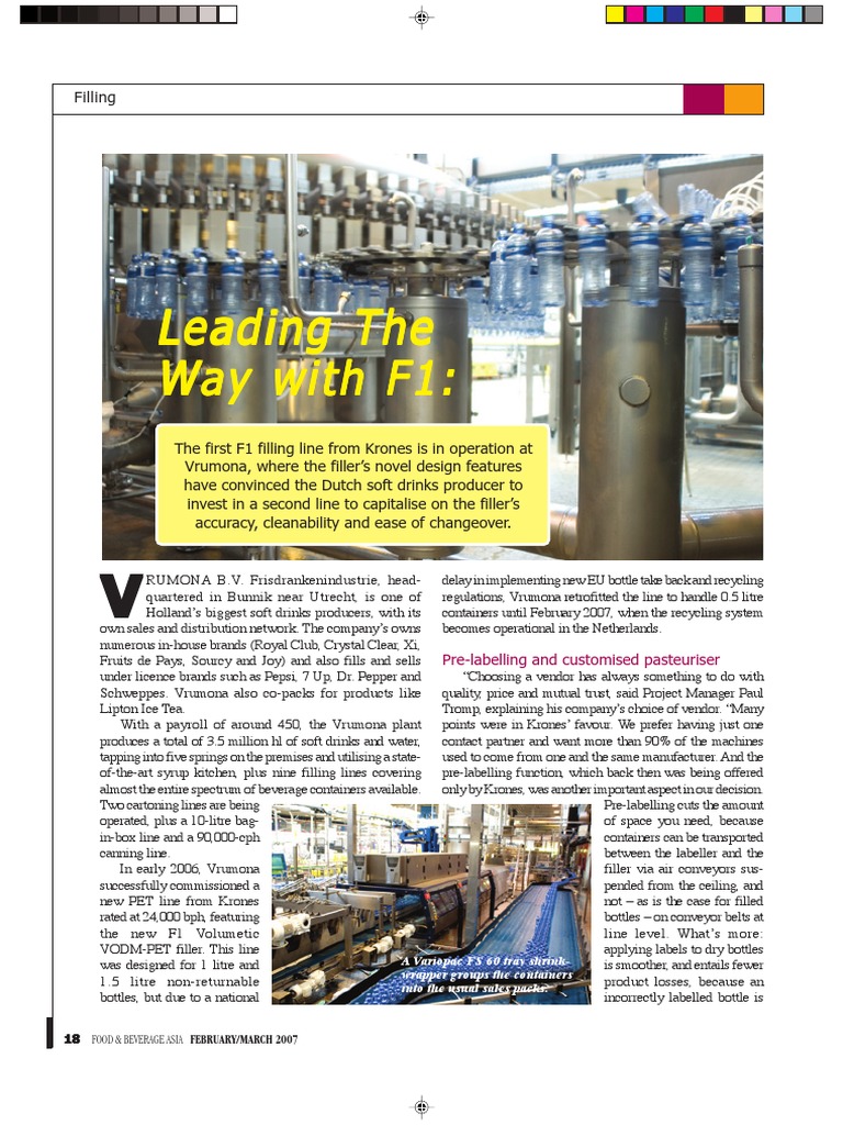 F1 Krones Layout | PDF | Soft Drink | Valve