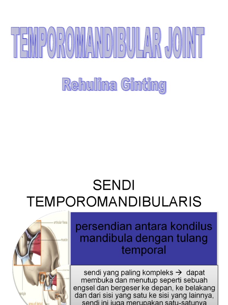 Modul 1, Biologi Oral-Temporomandibular Joint (TMJ) | PDF | Seni ...