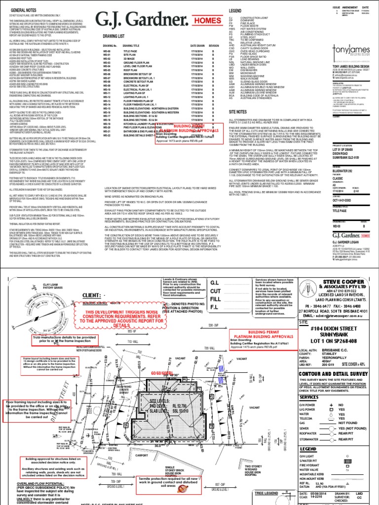 Original Approved Building Plan 2 Pdf Pdf Storm Drain Wall