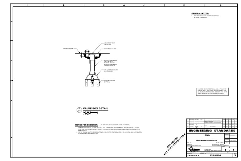Engineering Standards: Valve Box Detail | PDF
