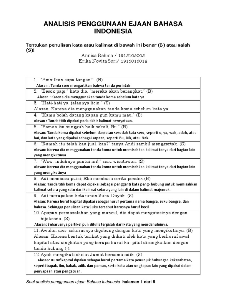 Analisis PEBI E, A PDF | PDF | Seni & Disiplin Bahasa | Kajian Bahasa Asing