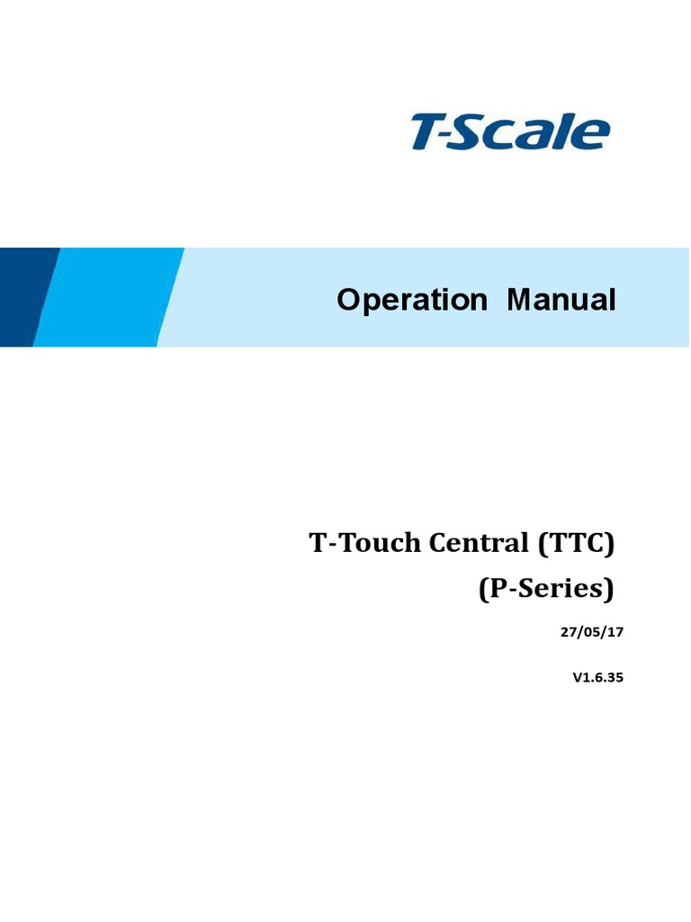 T-Touch Central (TTC) Manual - en - v1.6.35 PDF | PDF | Icon (Computing ...