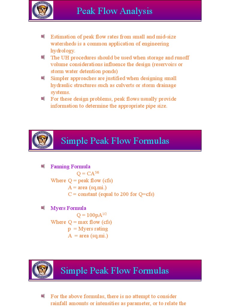 Rational Formula | PDF | Drainage Basin | Discharge (Hydrology)