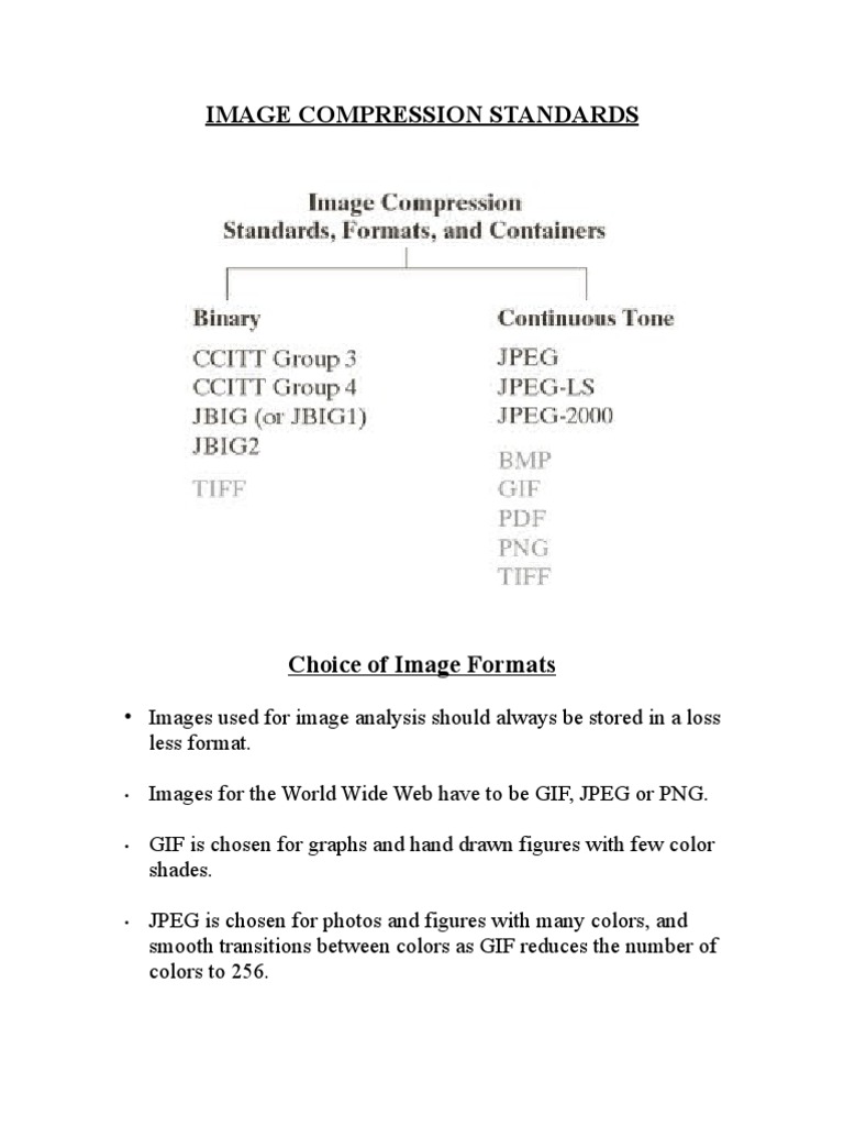 Image Compression Standards | PDF | Data Compression | Signal Processing