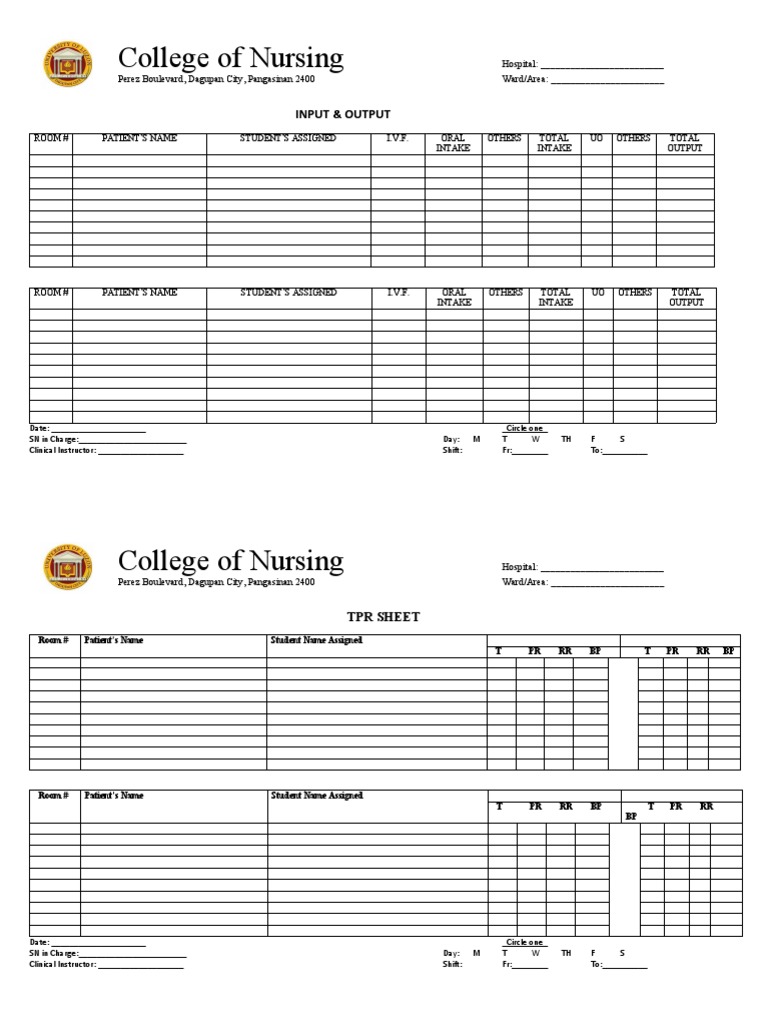 College of Nursing: Input & Output | PDF | Hospital | Nursing