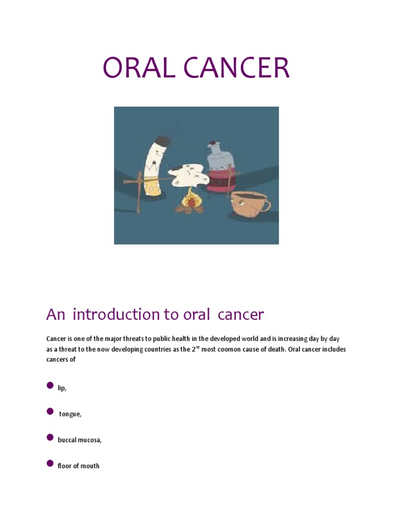 An Introduction To Oral Cancer | PDF | Biopsy | Cancer