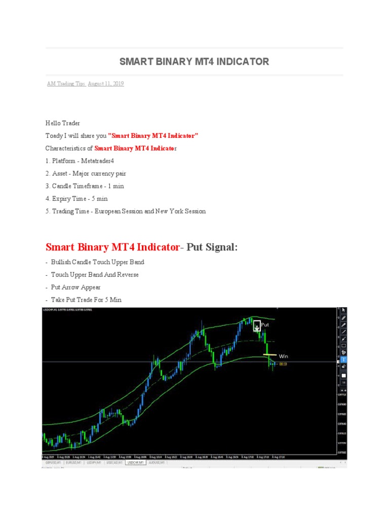 Smart Binary MT4 Indicator Guide | PDF | Law