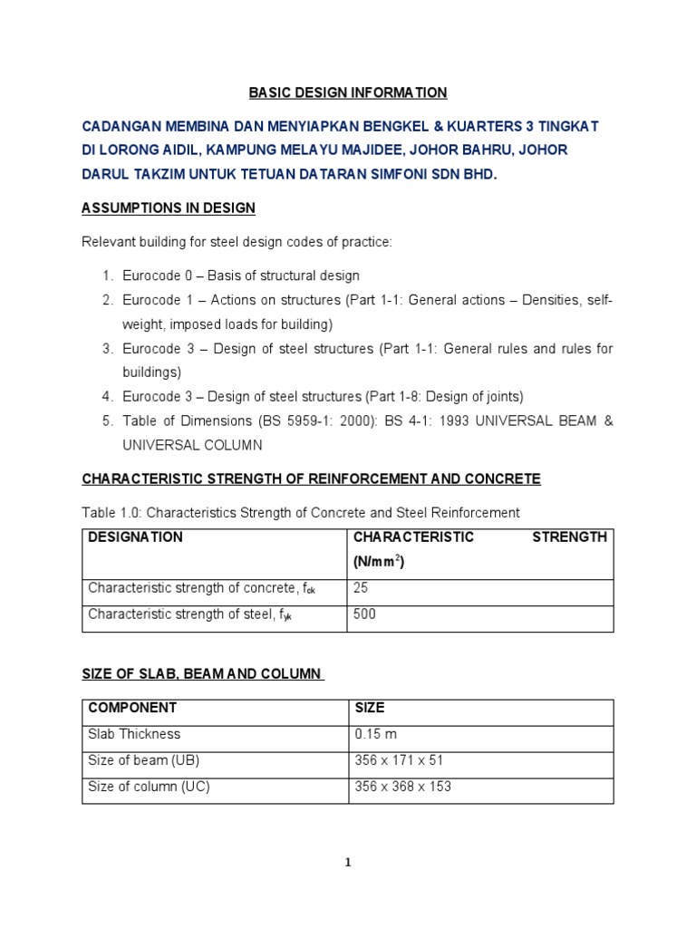 Basic Design Information Complete Comment | PDF | Room | Architectural ...