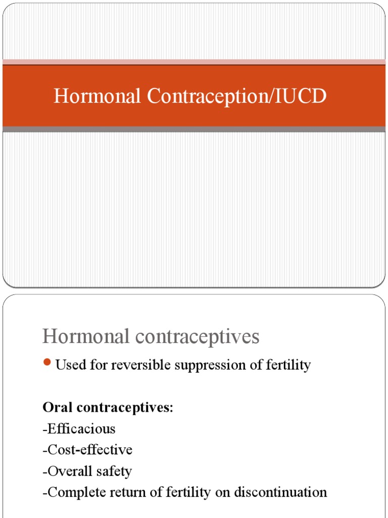 Hormonal Contraception | PDF | Combined Oral Contraceptive Pill | Birth ...