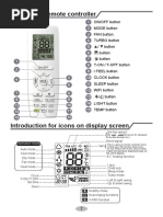 Manual Instructiuni Telecomanda AC VORTEX | PDF