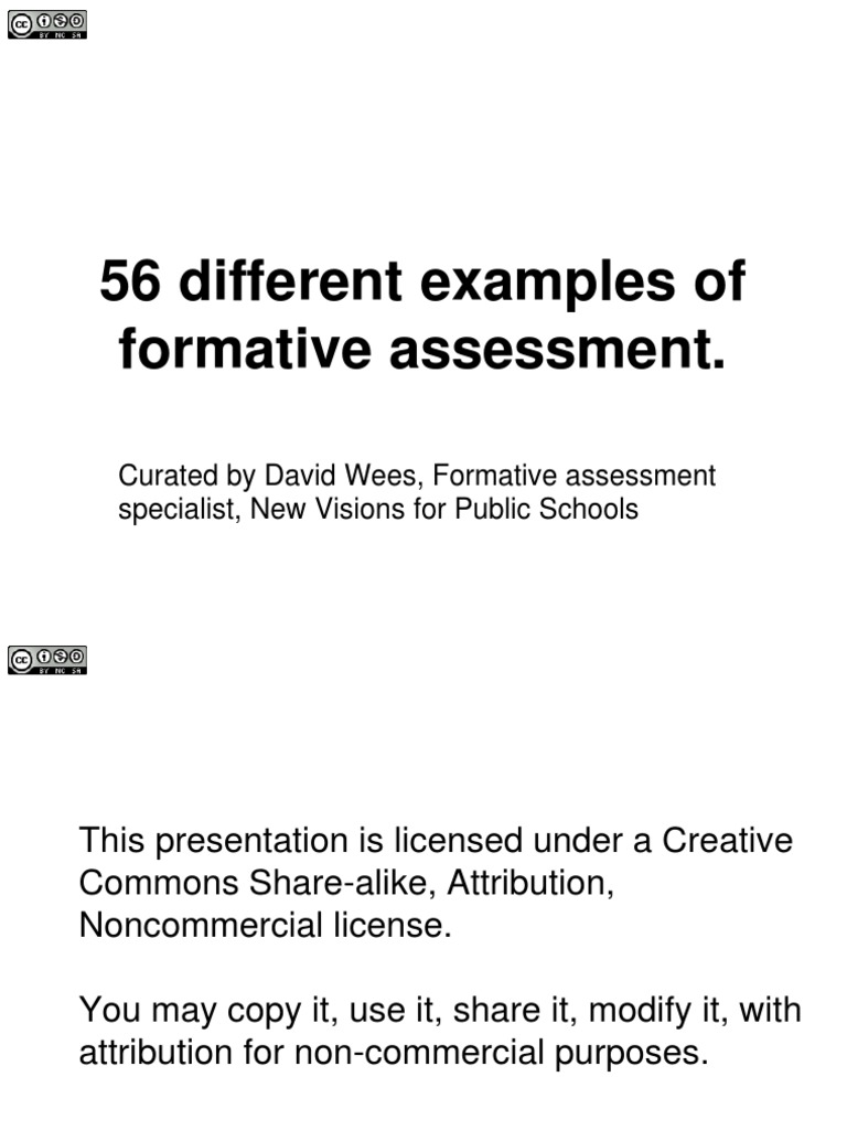 Formative Assessment Document PDF | PDF | Educational Assessment | Learning
