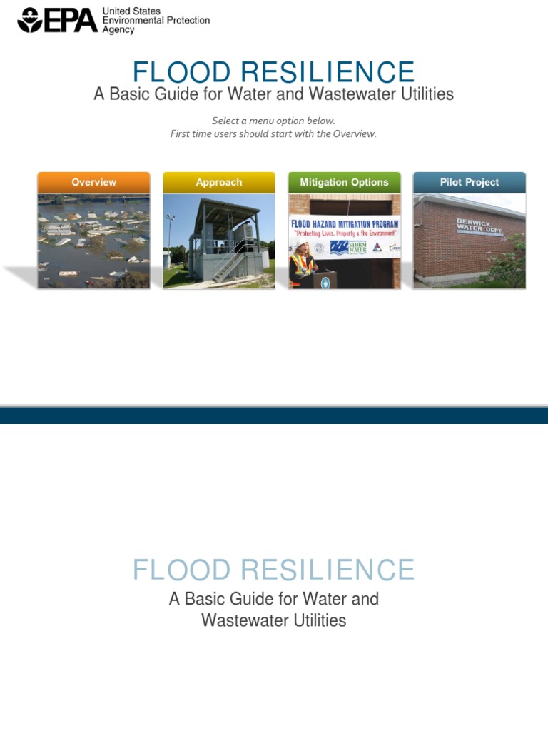 Flood Resilience: A Basic Guide For Water and Wastewater Utilities ...