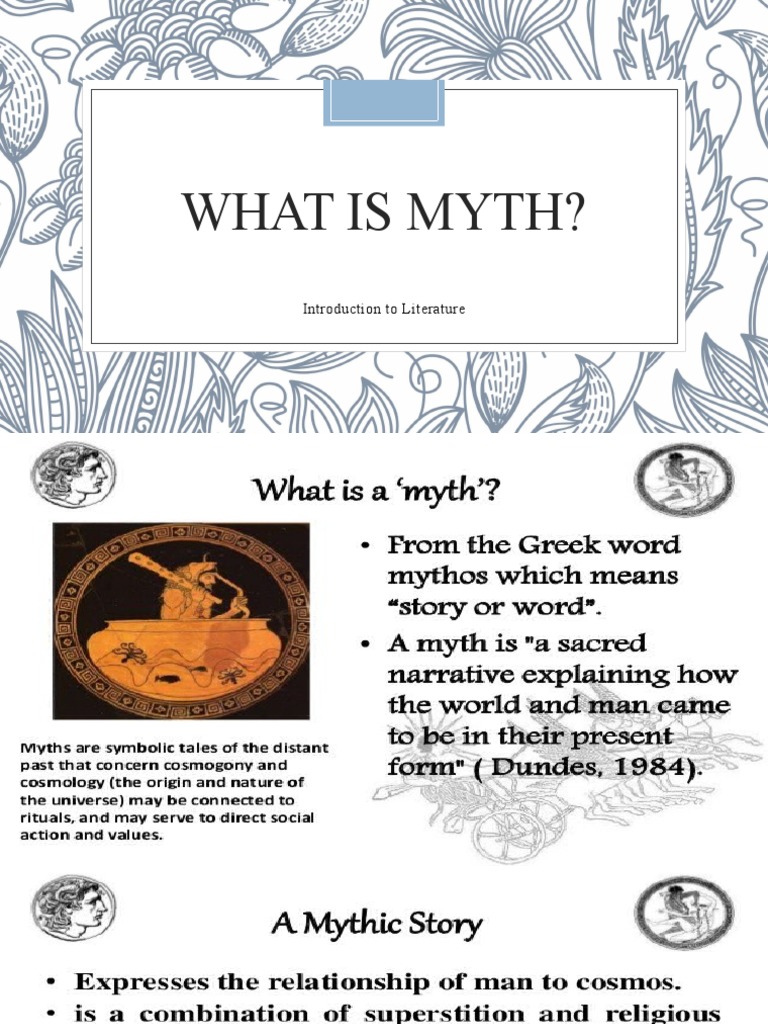 What Is Myth?: Introduction To Literature | PDF | Classics
