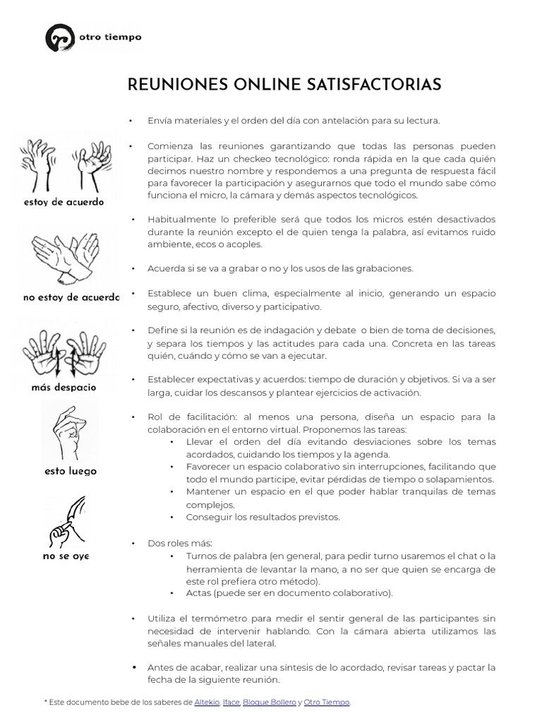 Claves para Reuniones Online Efectivas | PDF | Science | Ciencia y ...