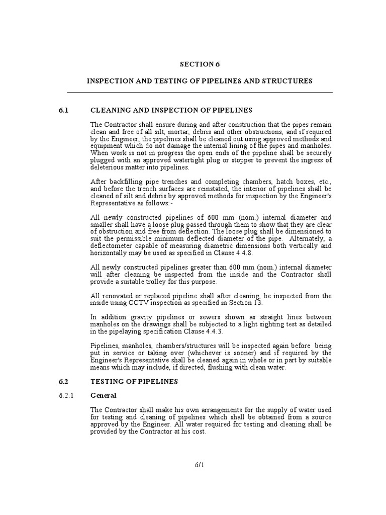 Inspection and Testing of Pipelines and Structures PDF | PDF | Pipeline ...