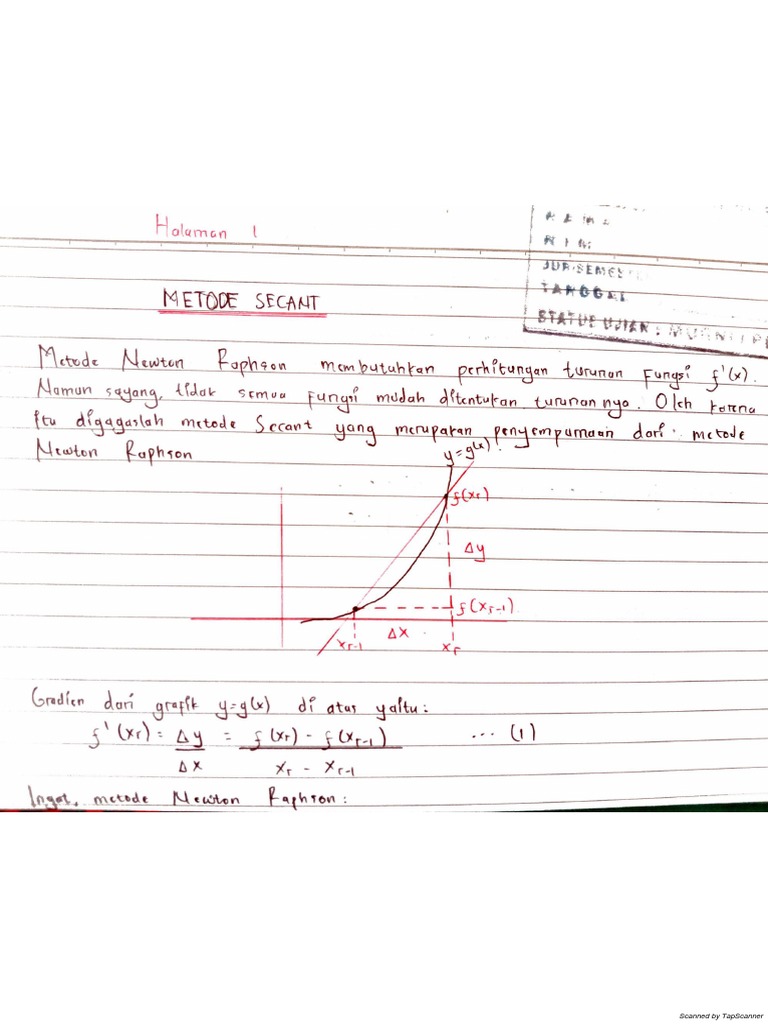 Metode Secant | PDF
