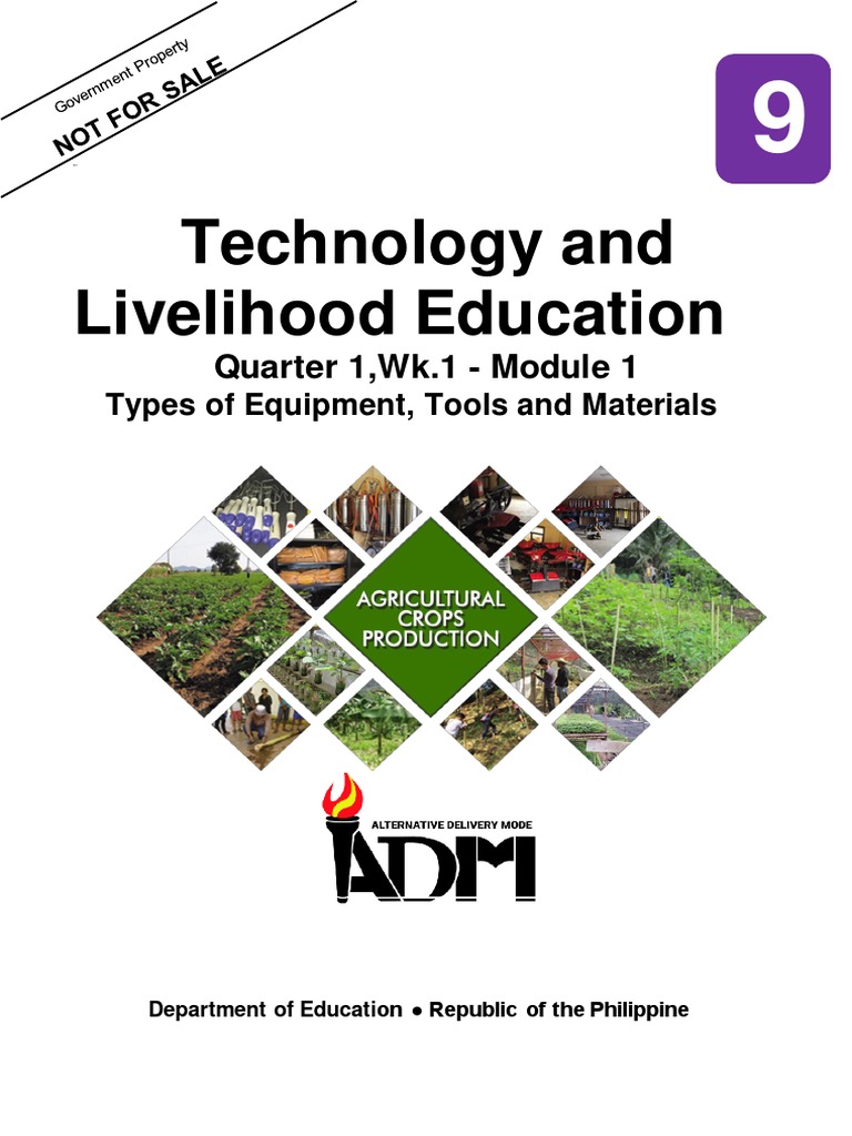 Technology and Livelihood Education: Quarter 1, Wk.1 - Module 1 | PDF ...