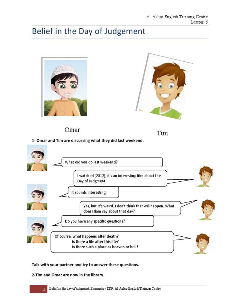 Belief in The Day of Judgement | PDF | Last Judgment | Afterlife