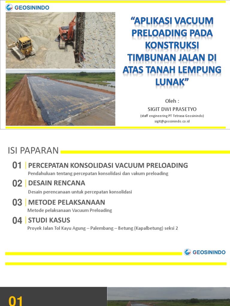 Materi Webinar - Vacuum Preloading | PDF