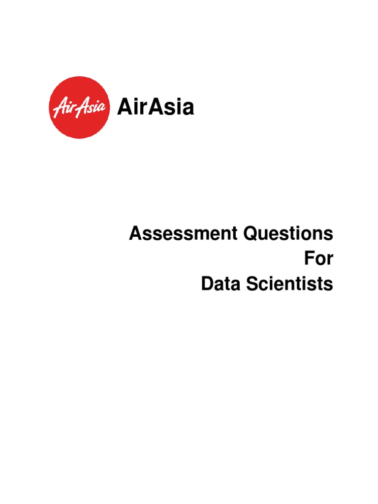 AirAsia DataScientist Interview Questions Take-Home | PDF