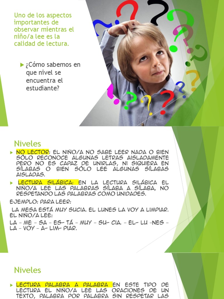 Niveles de Fluidez Lectora 2° Básico | PDF