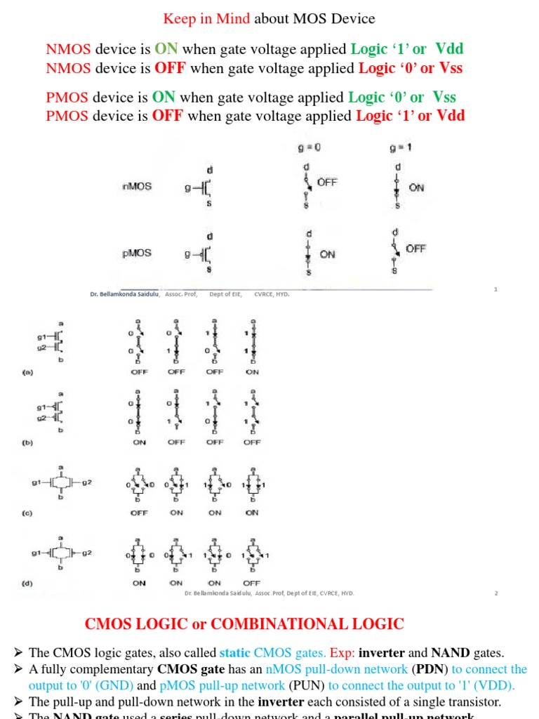 Unit-Ii Cmos Circuits | PDF | Logic Gate | Cmos