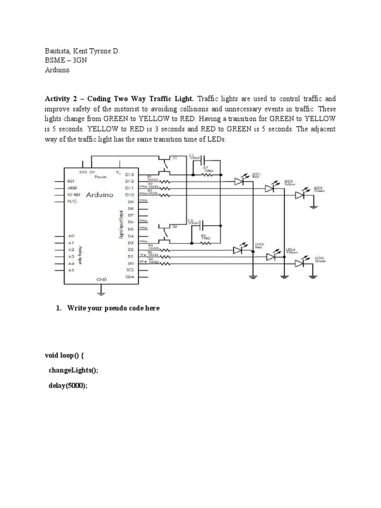 COM2 - Lab Activity 2 | PDF | Traffic Light | Input/Output