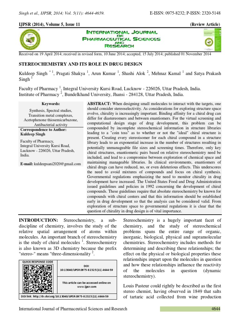 Stereochemistry | PDF | Stereochemistry | Organic Chemistry