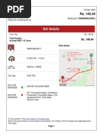 Uber Bill Sample | PDF