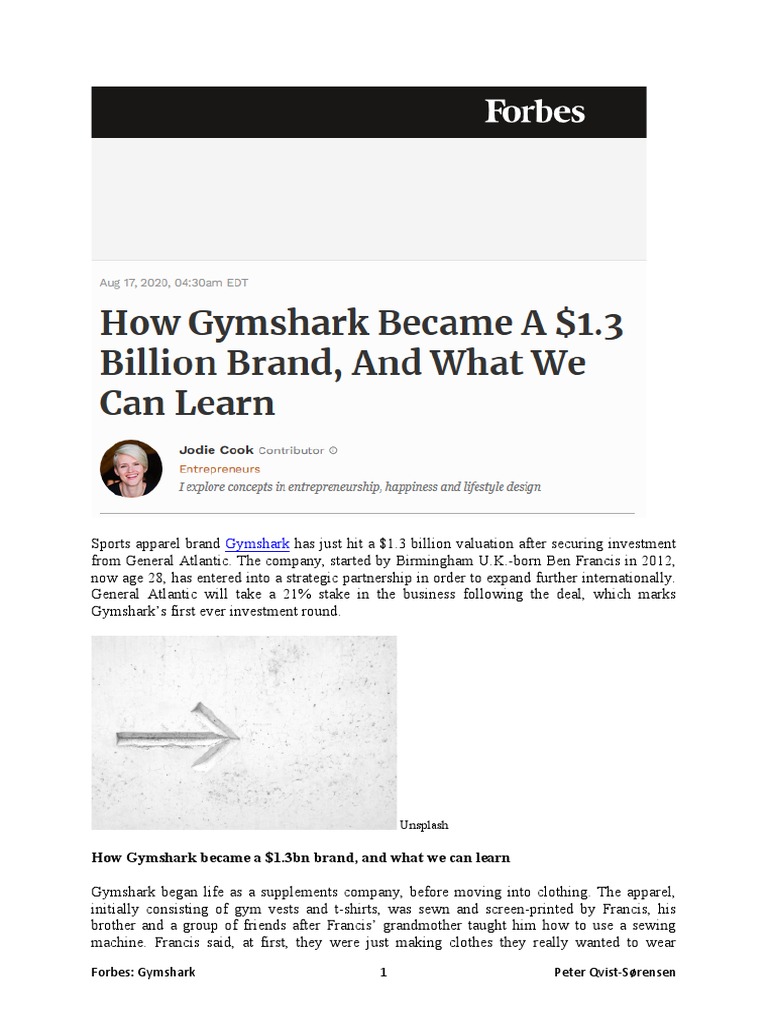 How Gymshark became a $1.3bn brand by focusing on customers and staying ...
