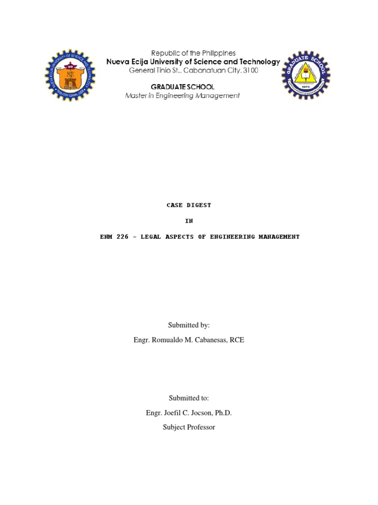 Case Digest 5 F.F. CRUZ & CO. INC., Petitioner VS. HR CONSTRUCTION CORP, Respondent | PDF ...