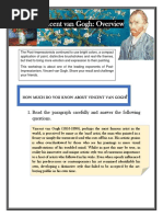 Vincent van Gogh Worksheet | PDF