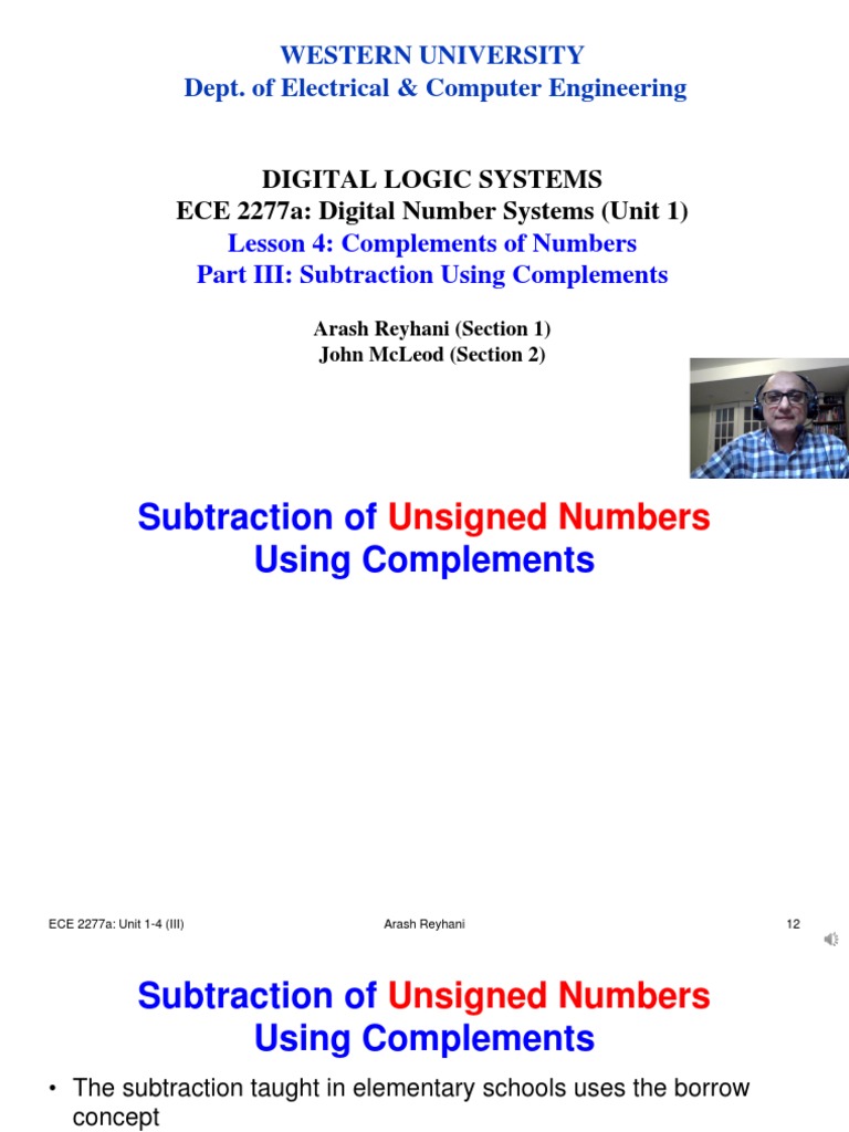 Western University Dept. of Electrical & Computer Engineering | PDF | Subtraction | Electrical ...