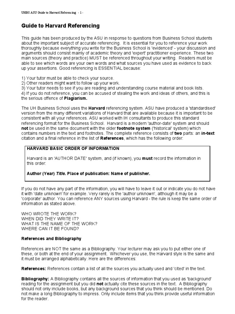 Harvard Referencing | PDF | Citation | Business