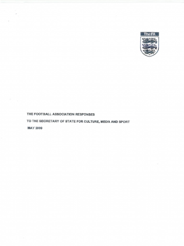 FA Submission To The DCMS | PDF