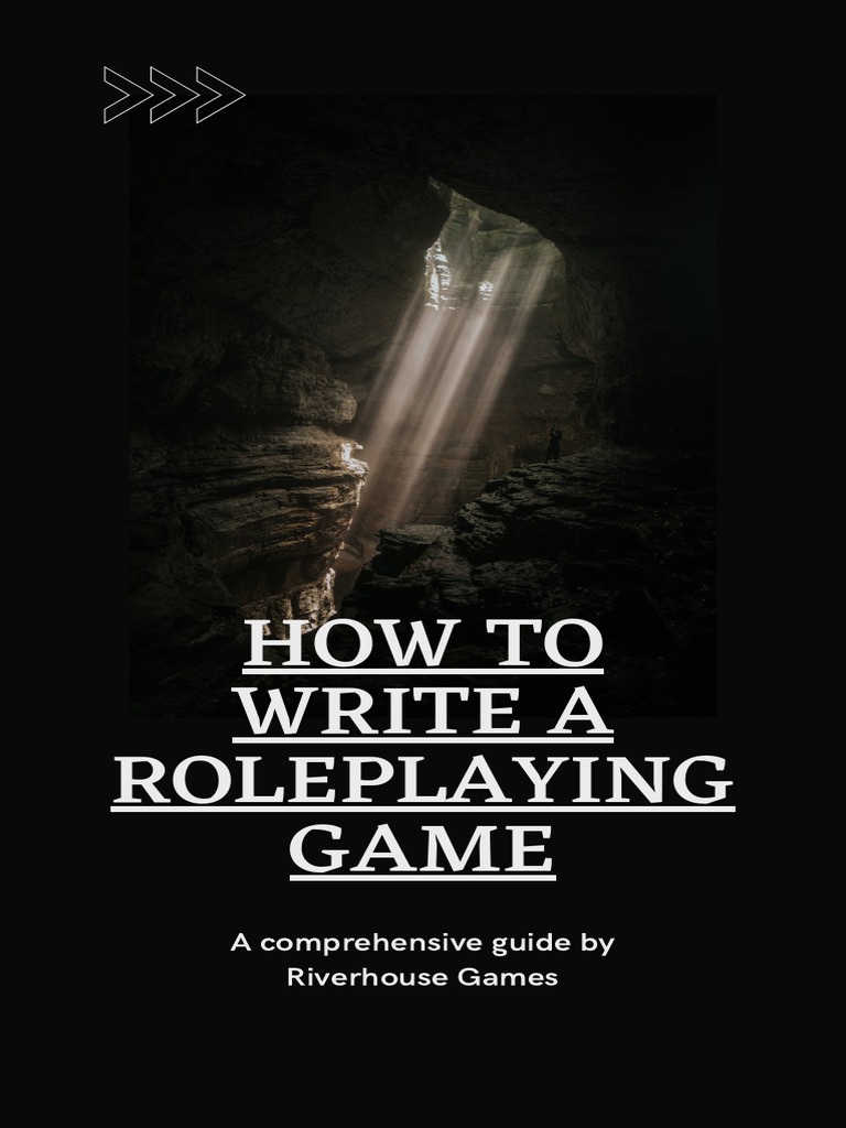 How To Write A Roleplaying Game PDF | PDF | Leisure