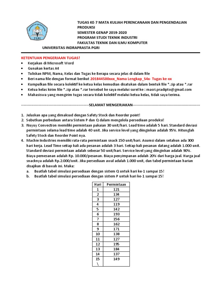 Rendy Iswahyudi - 2018440500371 - S4F - Tugas - Ke-7 - Ppic | PDF