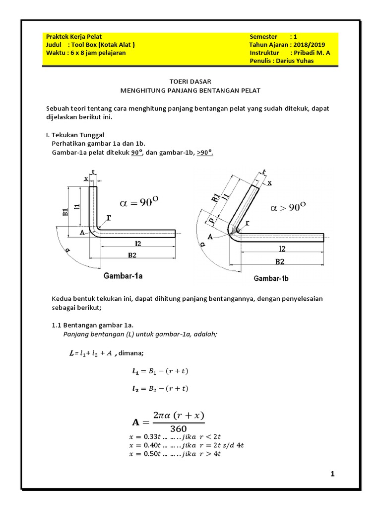 Rumus Panjang Bentangan Pelat | PDF | Metode & Bahan Ajar | Sains ...