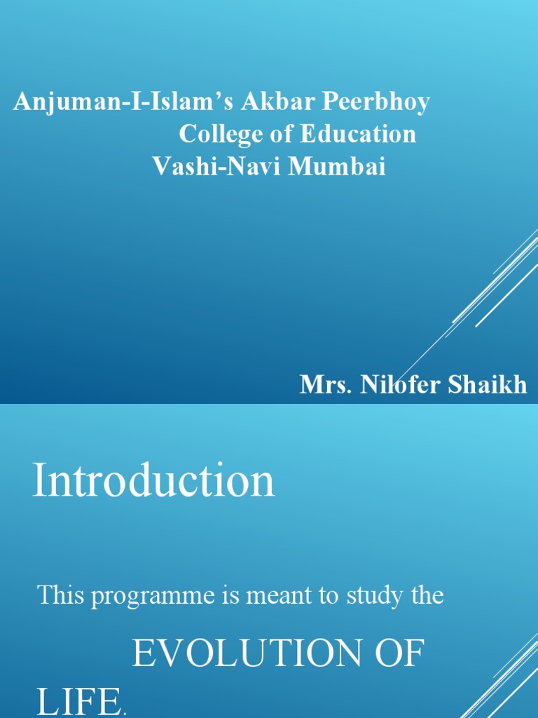 Anjuman-I-Islam's Akbar Peerbhoy College of Education Vashi-Navi Mumbai ...
