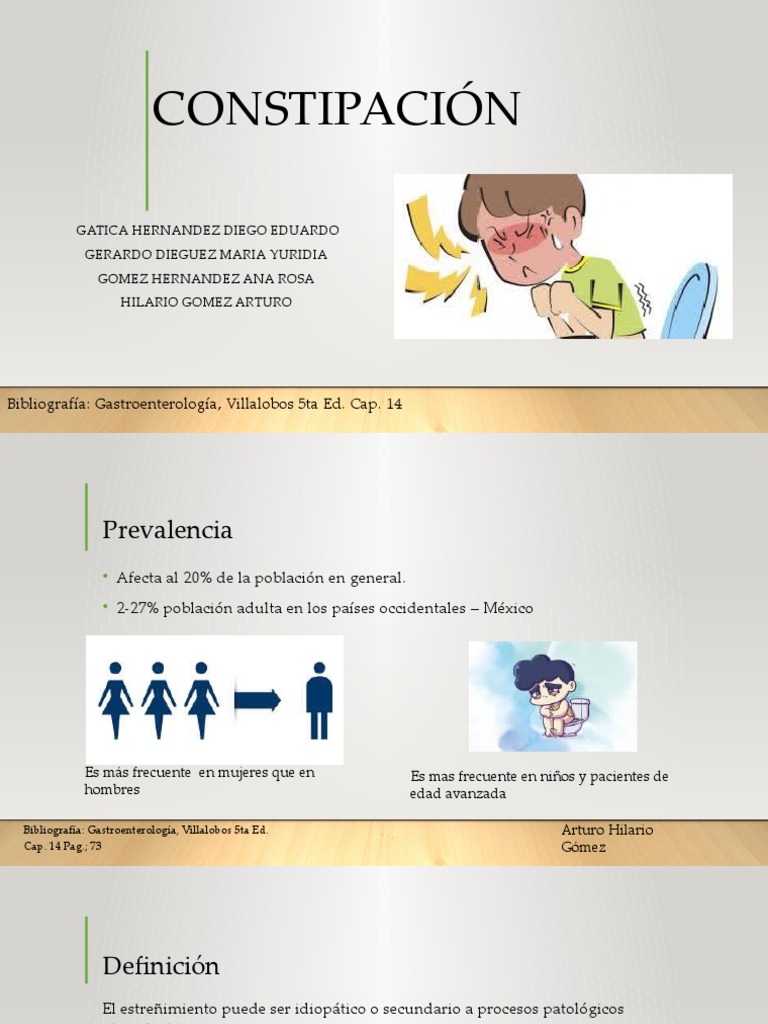 CONSTIPACIÓN | PDF | Estreñimiento | Especialidades Medicas