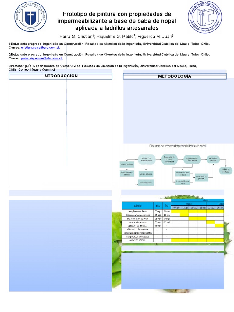 Poster Tesis (Actualizado) | PDF | Chile | Ingeniería