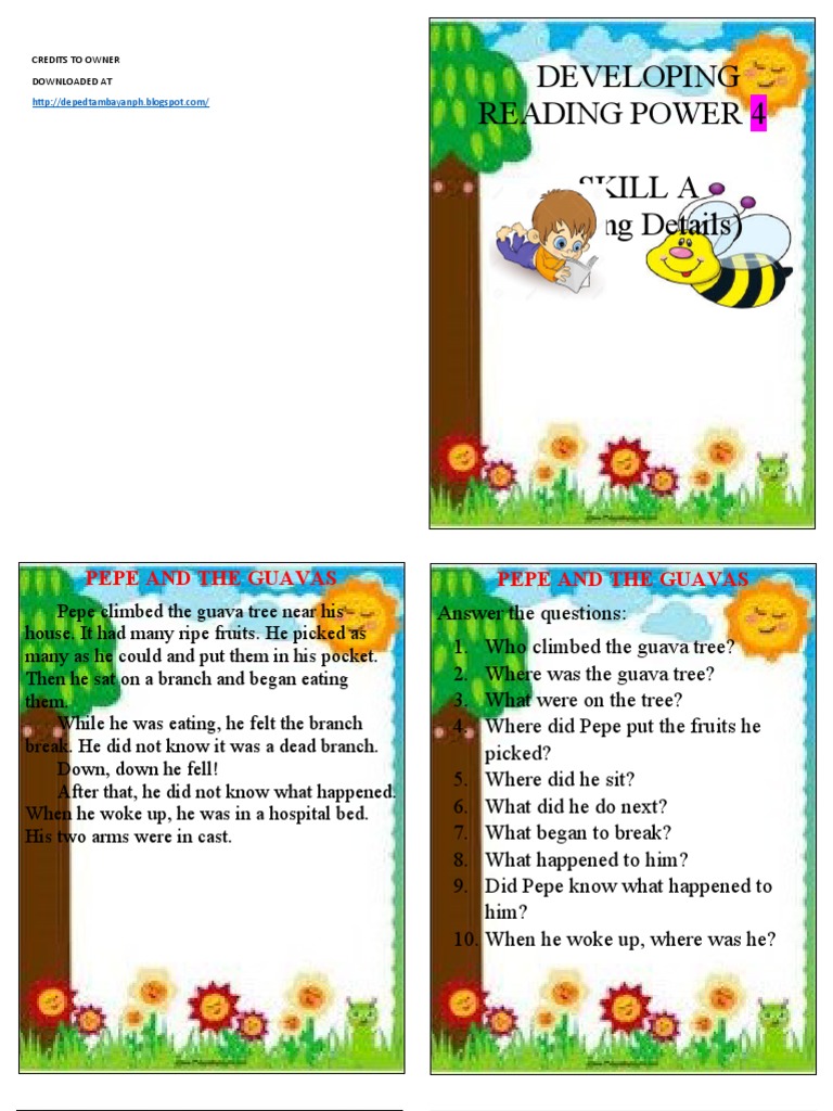 DRP Grade 4 Skill A1 | PDF | Fruit | Foods